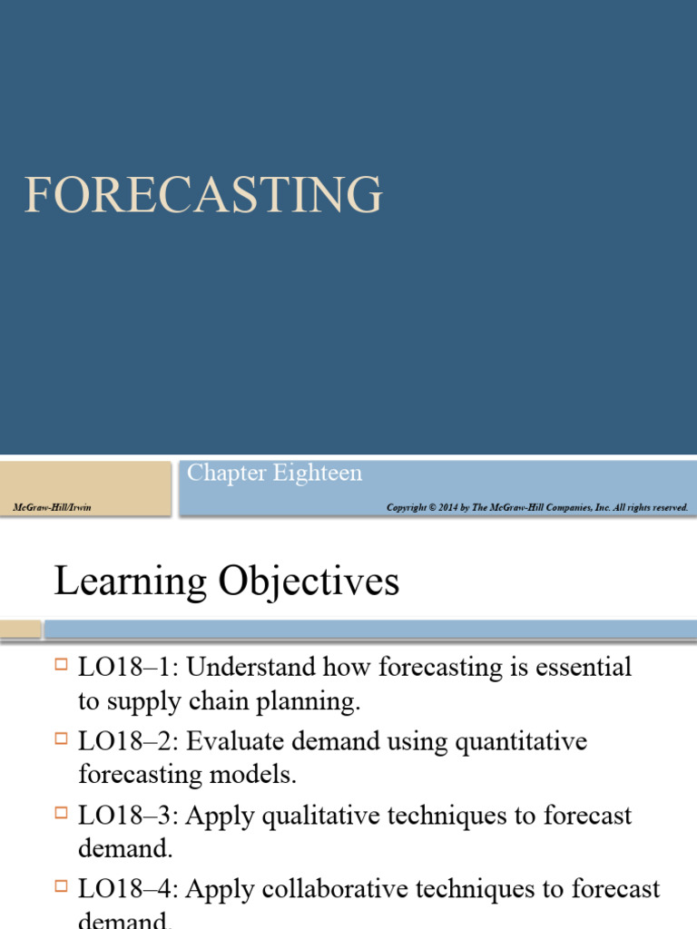 6-Forecasting | PDF | Forecasting | Linear Regression