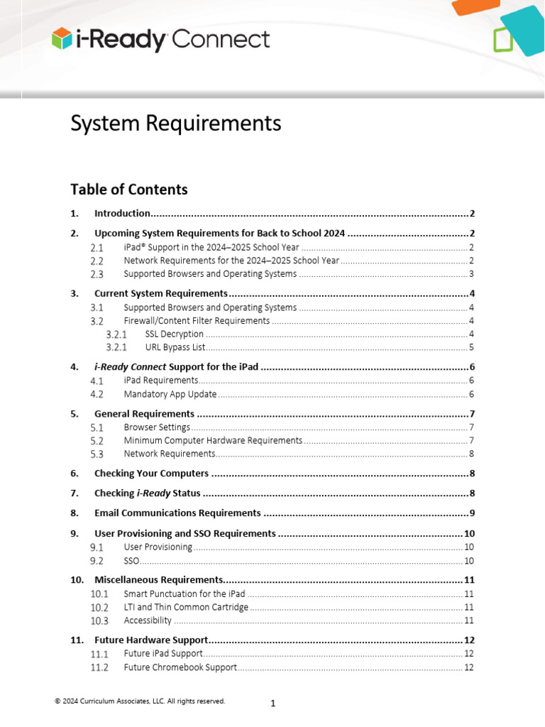 Iready System Requirements | PDF | I Pad | Chromebook
