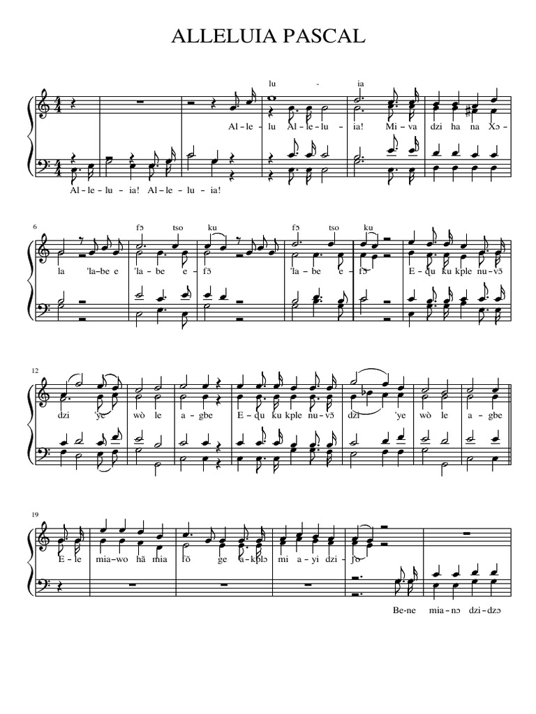 Alleluia Pascal | PDF