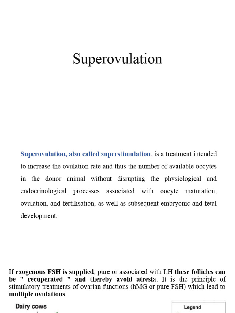 Superovulation | PDF | Gonadotropin | Luteinizing Hormone