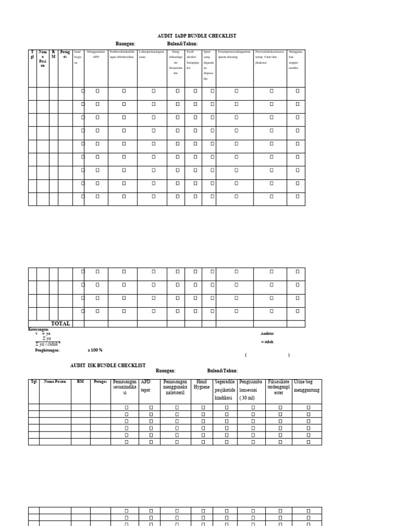 Audit Iadp Bundle Checklist | PDF