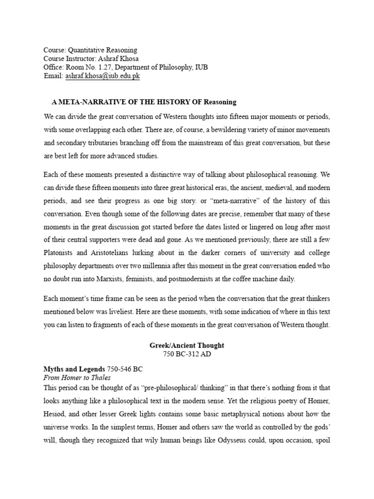History of Thoughts | PDF | Existentialism | Analytic Philosophy