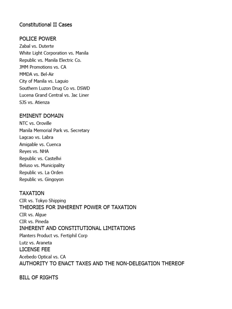 Cases Consti Ii | PDF | Law