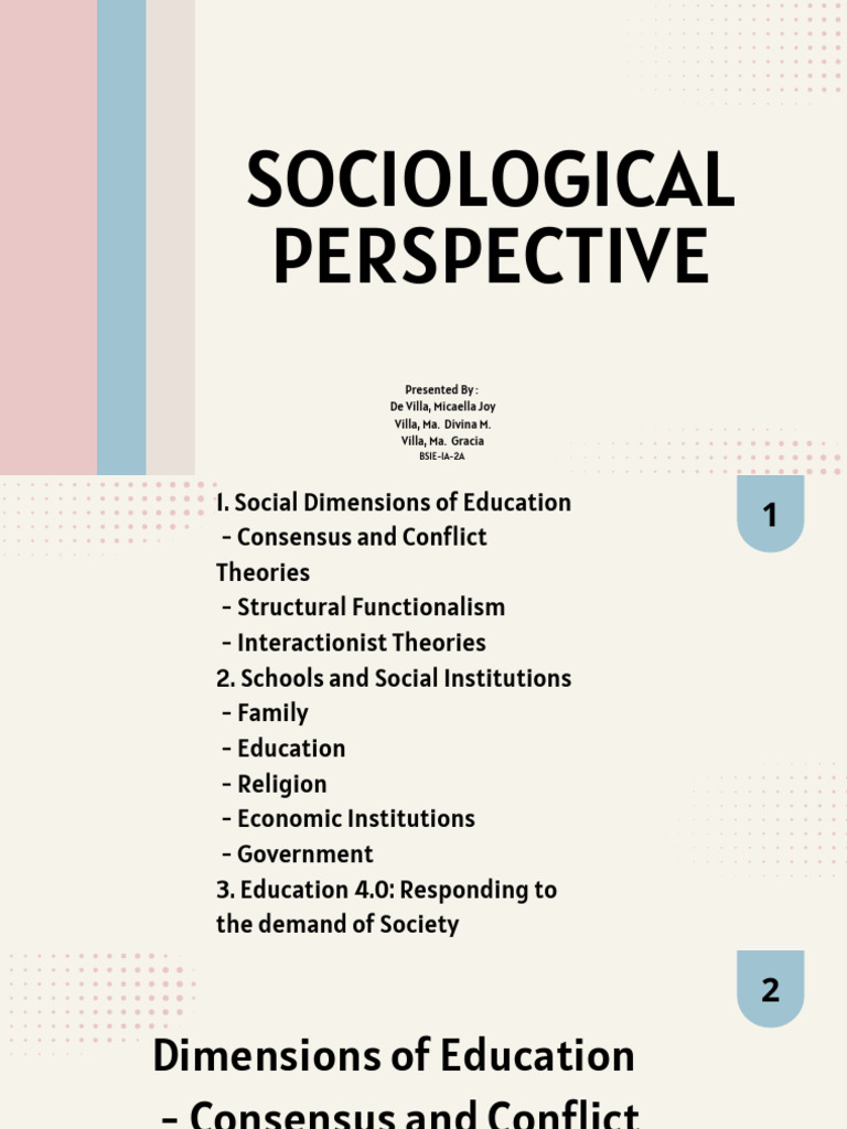 Sociological Perspective | PDF | Family | Sociology