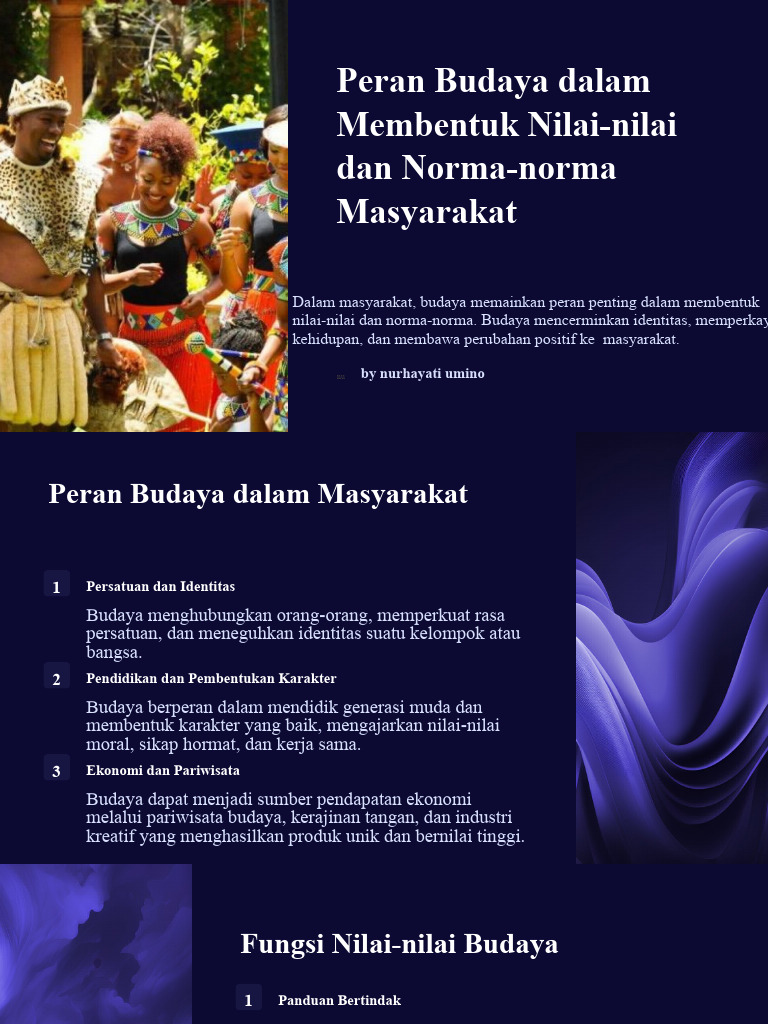 Peran Budaya dalam Norma dan Nilai Masyarakat | PDF | Ilmu Sosial