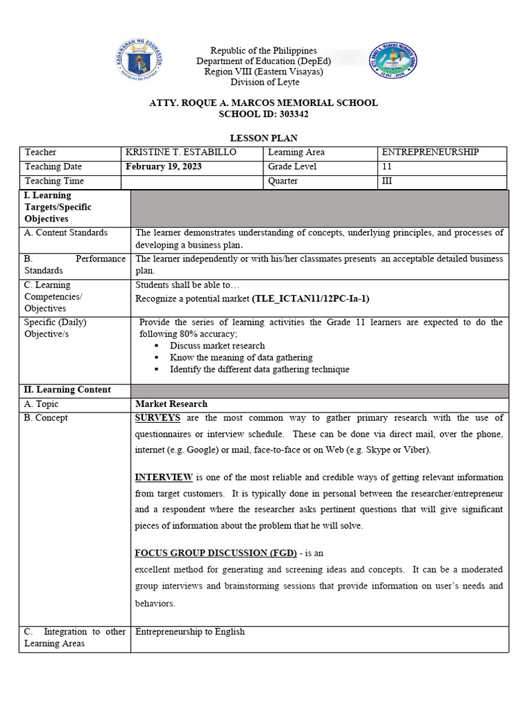 Lesson 6 Data Collection | PDF | Learning | Survey Methodology