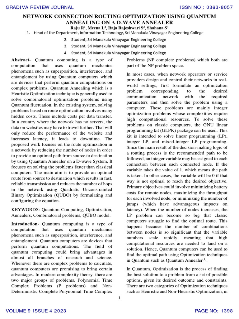 159 GRJ 5248 | PDF | Quantum Computing | Mathematical Optimization