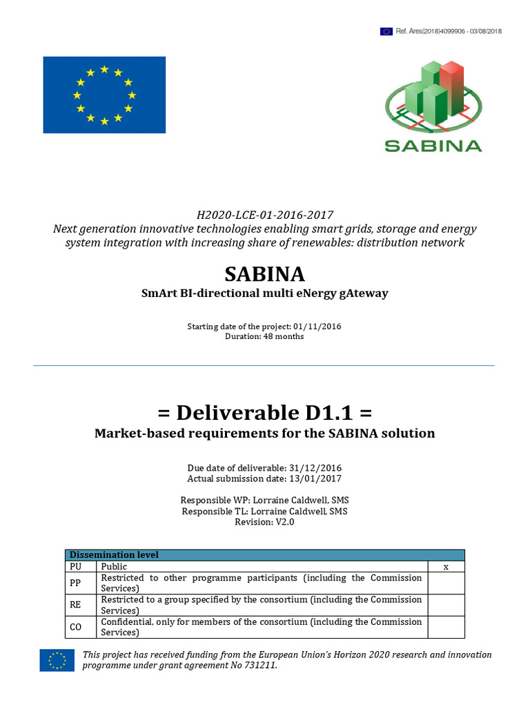 Sabina | PDF | Energy Storage | Renewable Energy