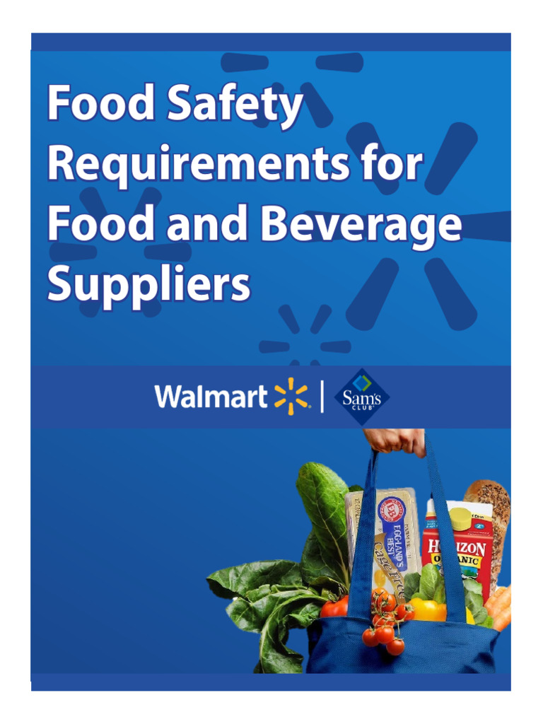 Walmart Food Safety Supplier Guidelines | PDF | Walmart | Food Safety