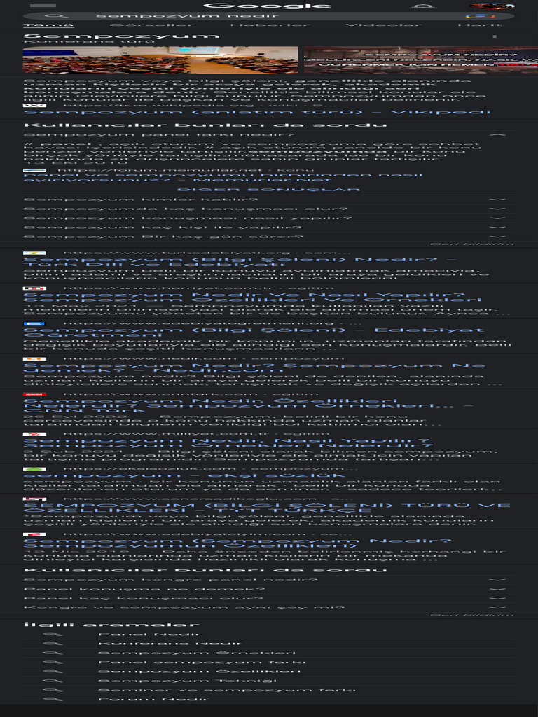 Sempozyum Nedir - Google'da Ara | PDF