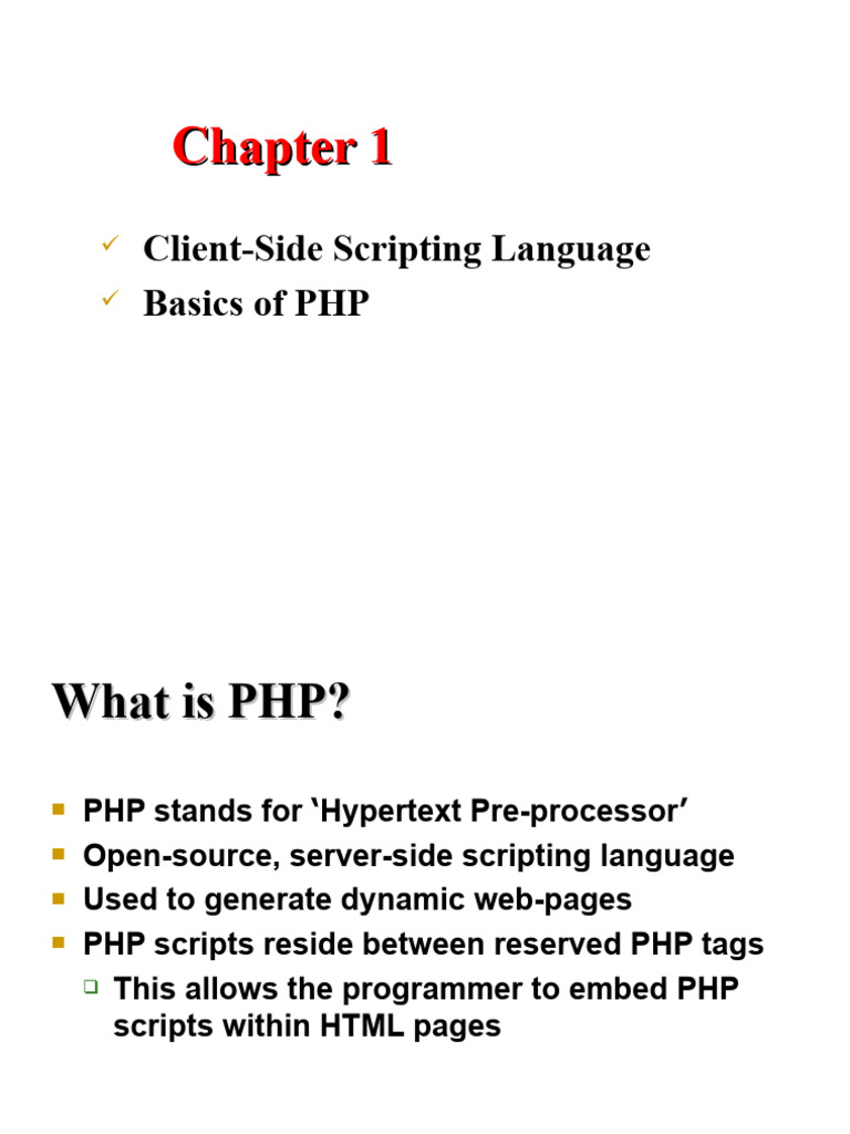 Lecture One | PDF | Dynamic Web Page | Php