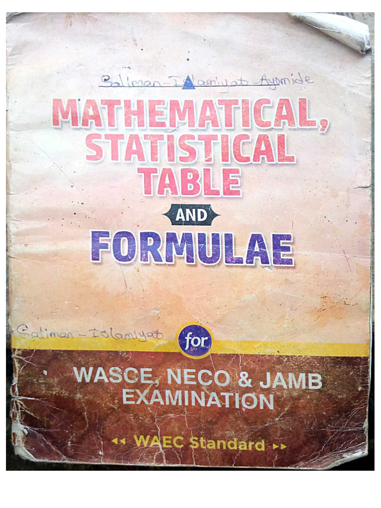 Joak Mathematics 4 Figure Table | PDF