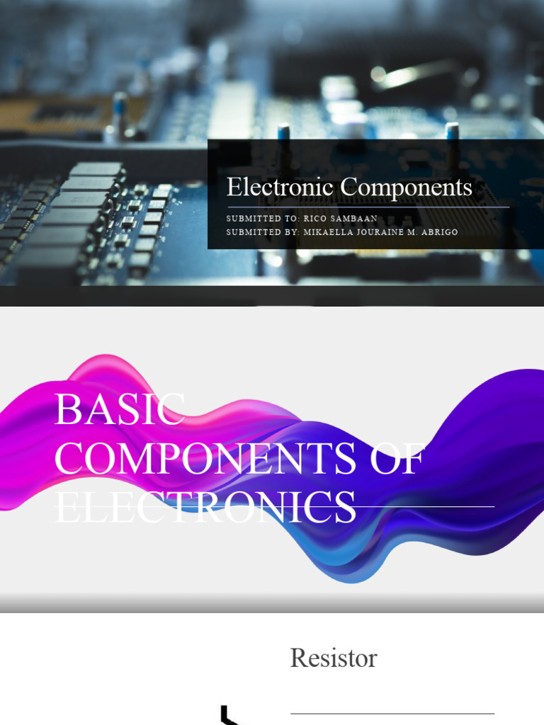 Overview of Electronic Components | PDF | Capacitor | Diode
