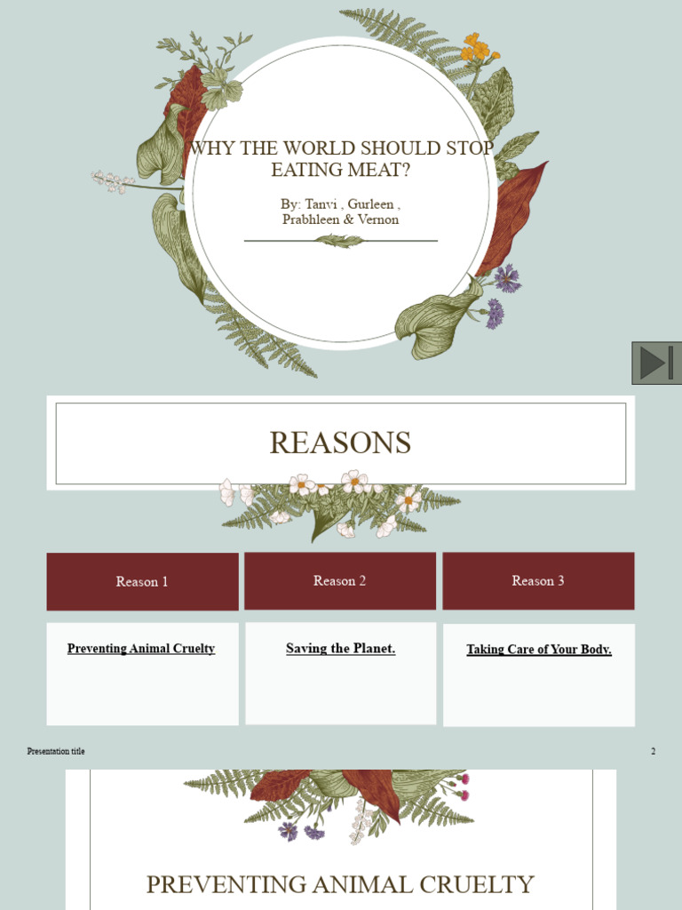 WHY THE WORLD SHOULD STOP EATING MEAT | PDF | Foodborne Illness | Meat