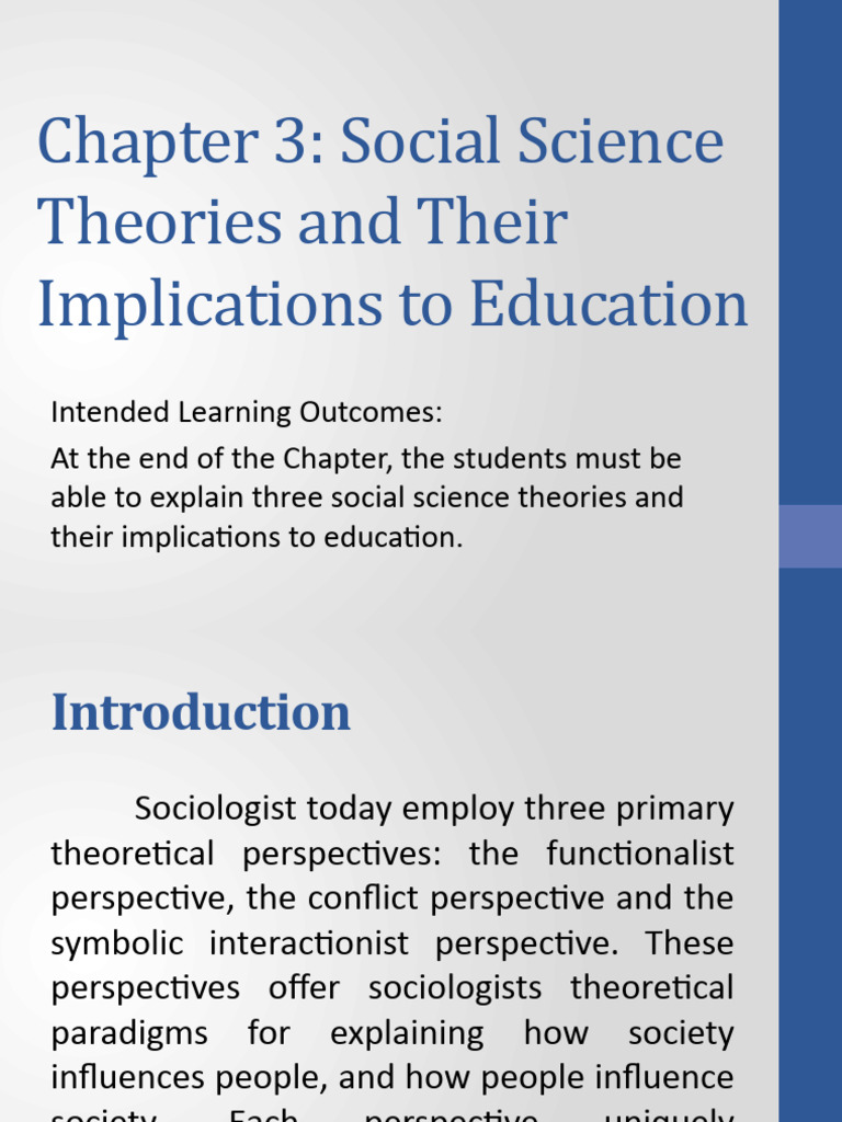 Social Theories in Education | PDF | Constructivism (Philosophy Of ...