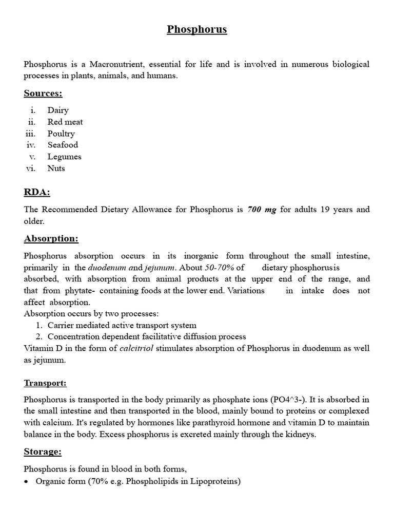 Phosphorus | PDF | Phosphorus | Phosphate