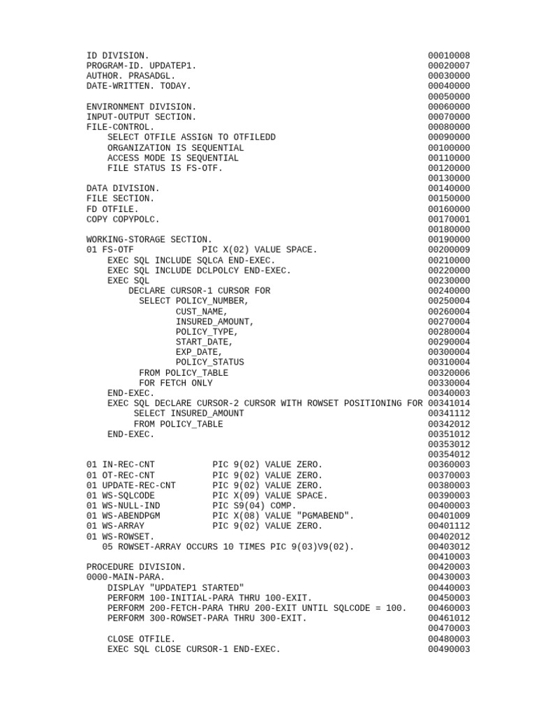 Mainfram db2 SQL ROWSET | Download Free PDF | Computer Engineering | Computer Data