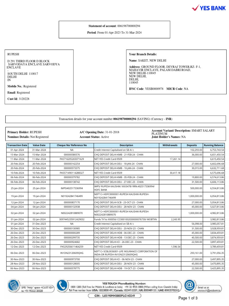 Iris-YesBank-04 Tue, 2024 22-59-36 PM - Unlocked | PDF | Banks | Cheque