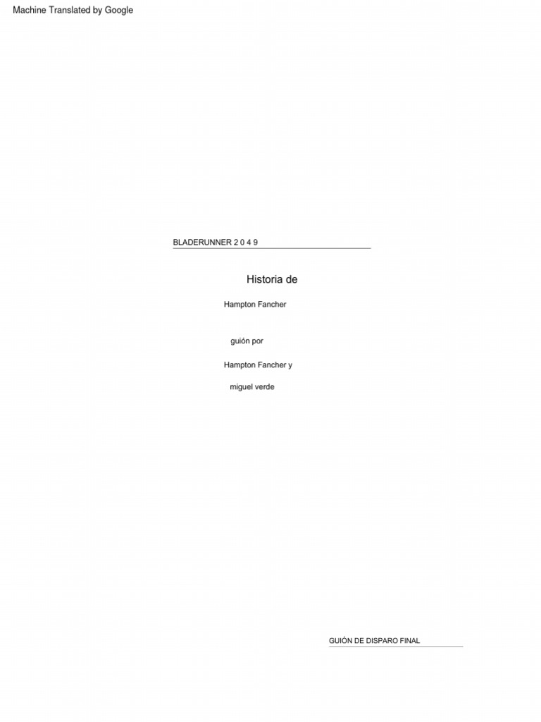 Blade Runner 2049 | PDF