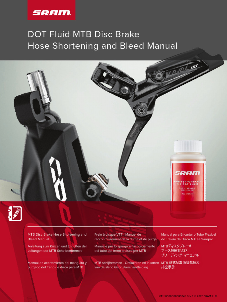 Dot Fluid MTB Disc Brake Hose Shortening and Bleed Manual | PDF ...