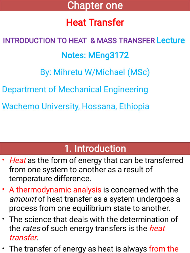 Heat Transfer Fundamentals and Mechanisms | PDF | Heat Transfer ...