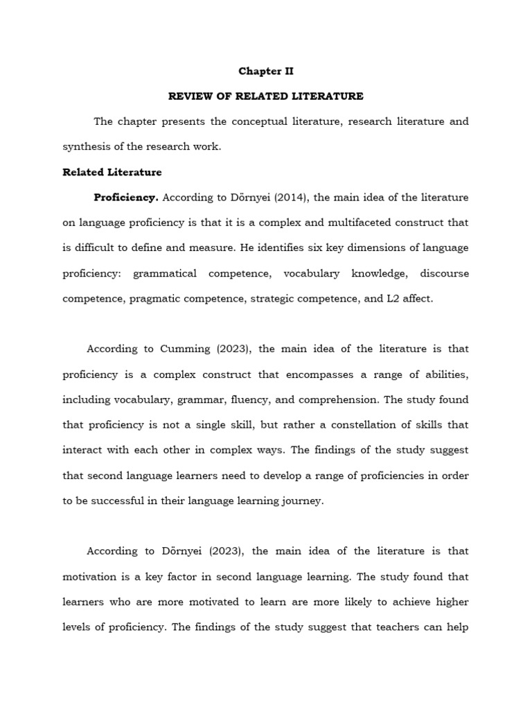 Chapter II G 1 | PDF | Second Language Acquisition | Microsoft Excel