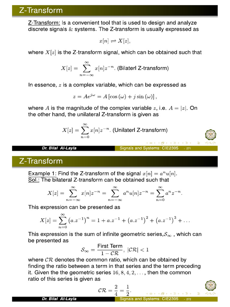 Z Transform | PDF