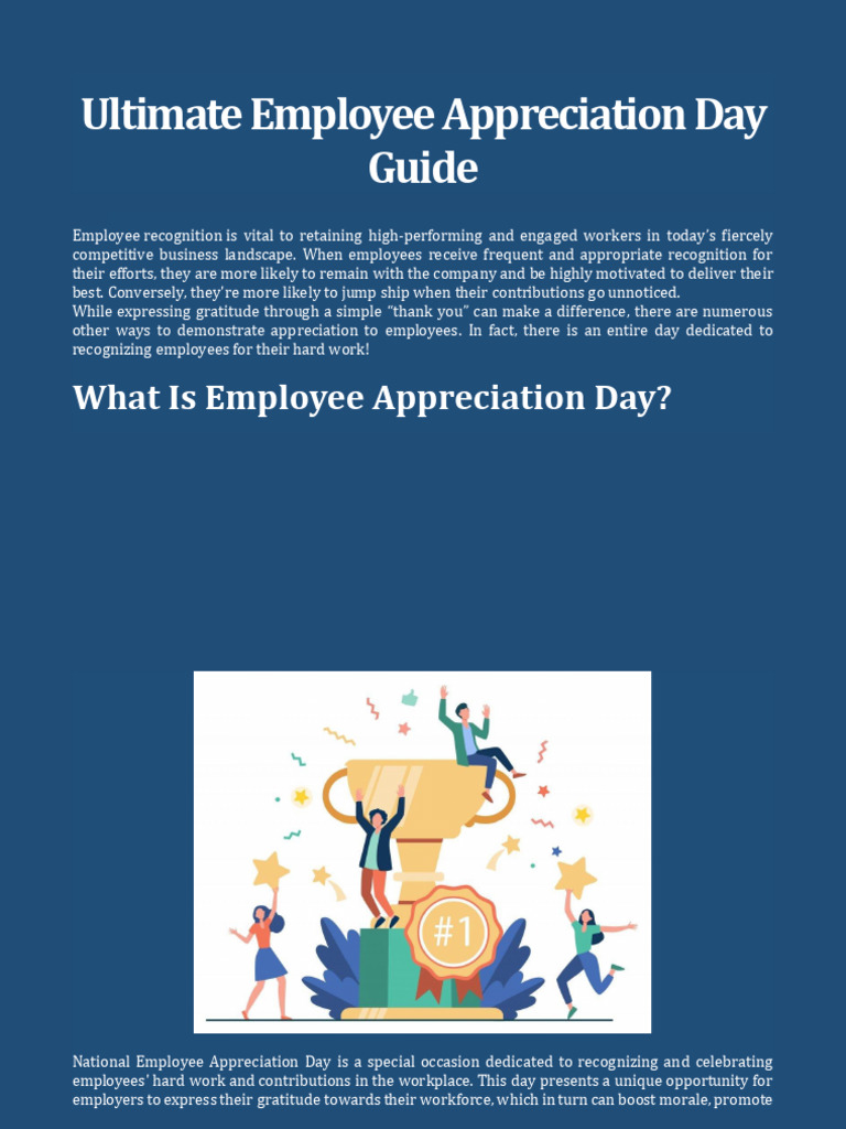 Ultimate Employee Appreciation Day Guide | PDF | Employment