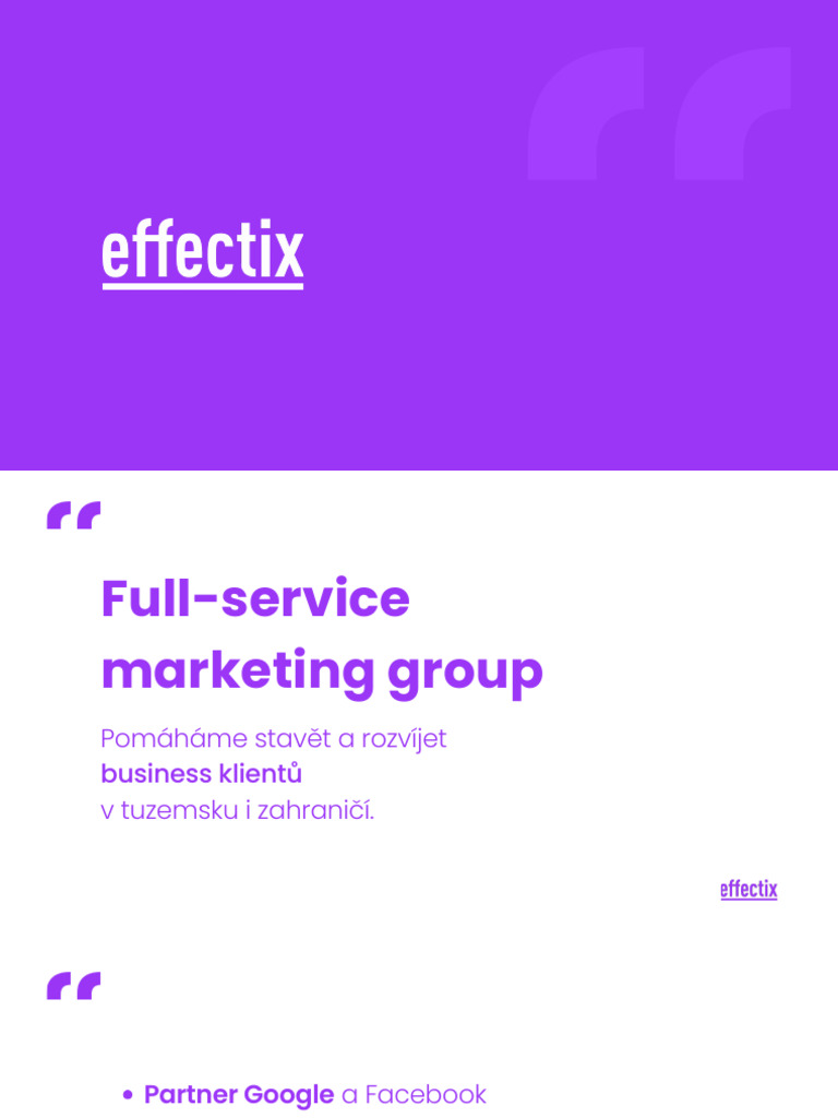 Effectix Firemní Prezentace 2024 | PDF