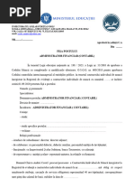Cerere Invoire Colegiala | PDF