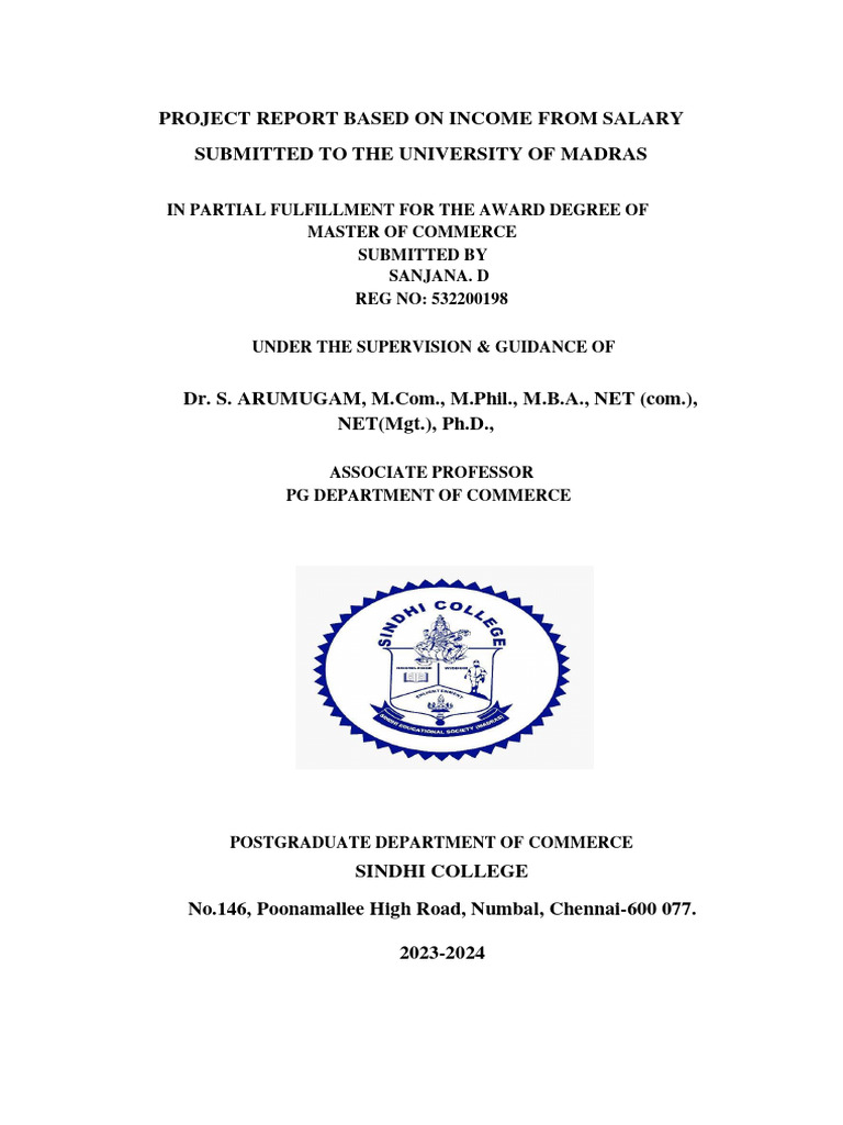 Sanjana Intro It | PDF | Academic Degree | Doctor Of Philosophy