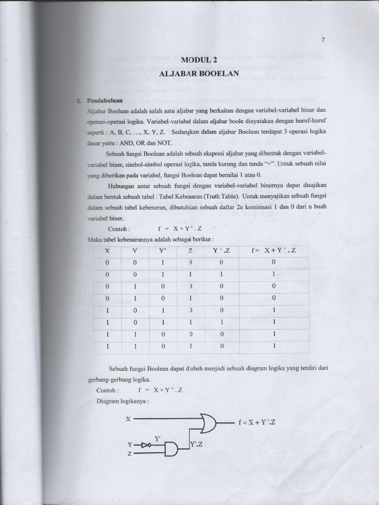 Modul 2 ALjabar Boolean | PDF