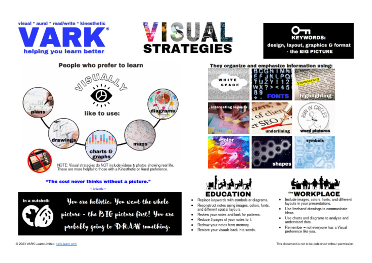 Visual Learning Techniques | PDF