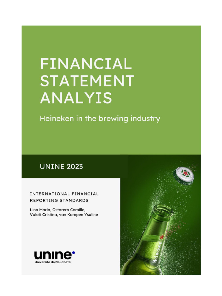 Report IFRS - Heineken and Carlsberg | PDF | Brewing | Fermented Drinks