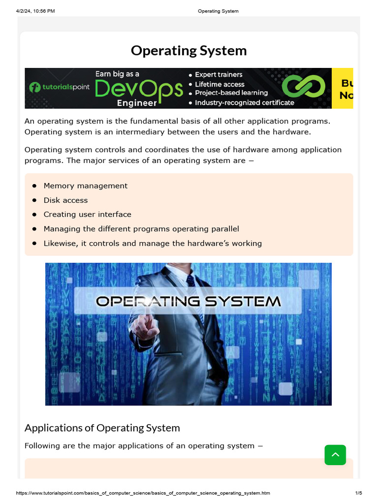 Operating System | PDF | Operating System | Microsoft Windows Operating System | PDF | Operating System | Microsoft Windows