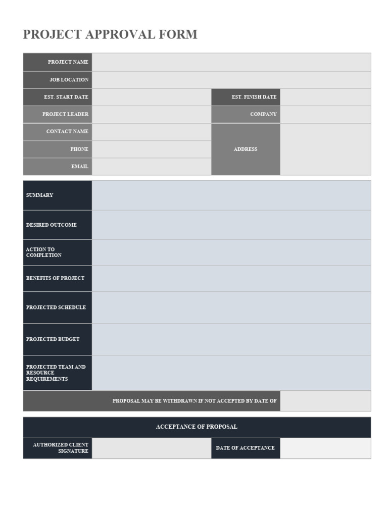 Project Approval Essentials | PDF | Business