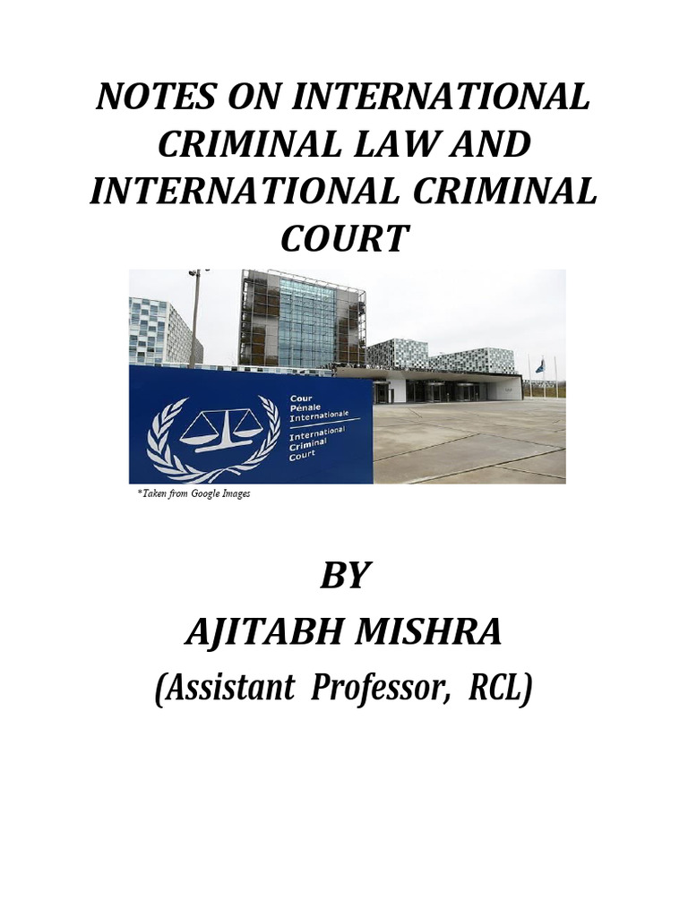 Study Material 6119 | PDF | International Criminal Law | International Criminal Court