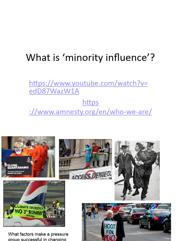 Minority Influence and Social Change | PDF | Psychology | Social Psychology