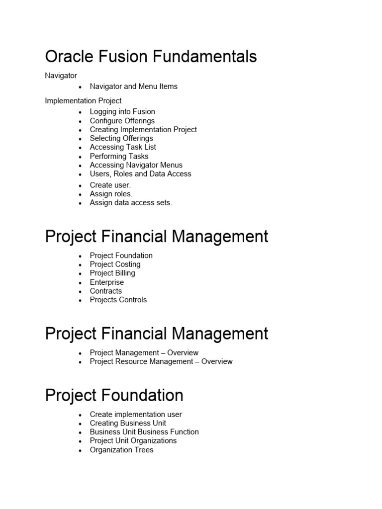 Oracle PFM & PPM Cloud Training | PDF | Menu (Computing) | Performance ...