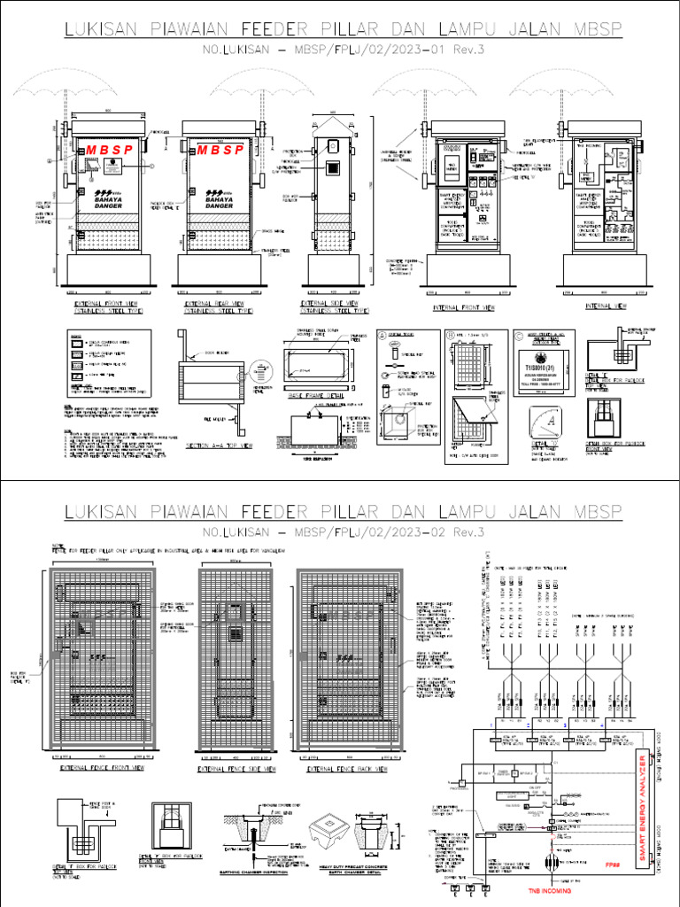 MBSP Standard Feeder Pillar Schematic | PDF | Electrical Connector ...