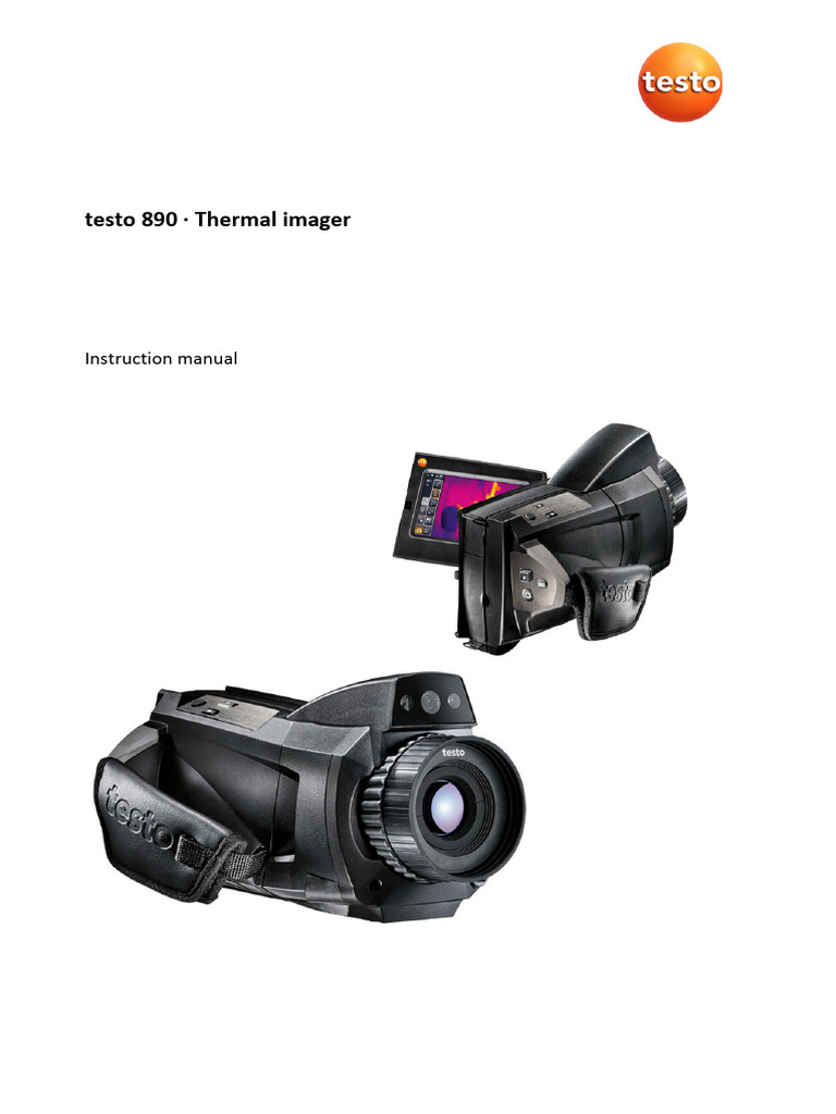 Testo 890 Instruction Manual | PDF | Rechargeable Battery