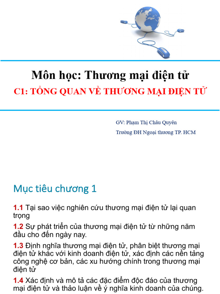 C1 - Tong Quan Ve TMDT | PDF
