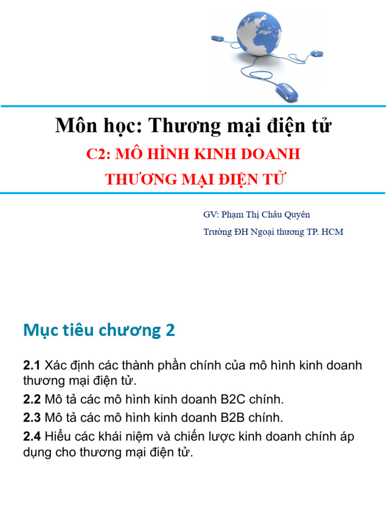 C2 - Mo Hinh Kinh Doanh TMDT-SV | PDF