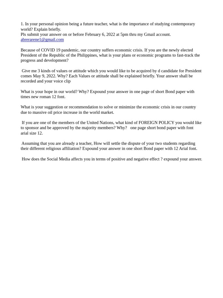 Gec 8 Activities | PDF