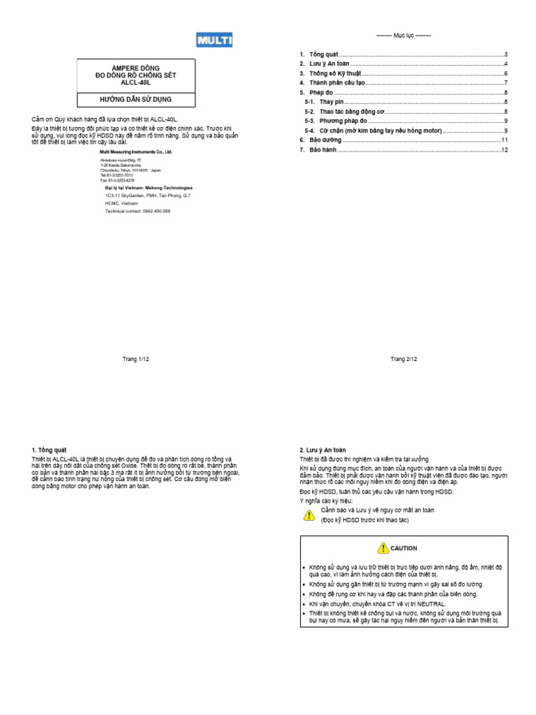 HDSD Multi Alcl-40l | PDF