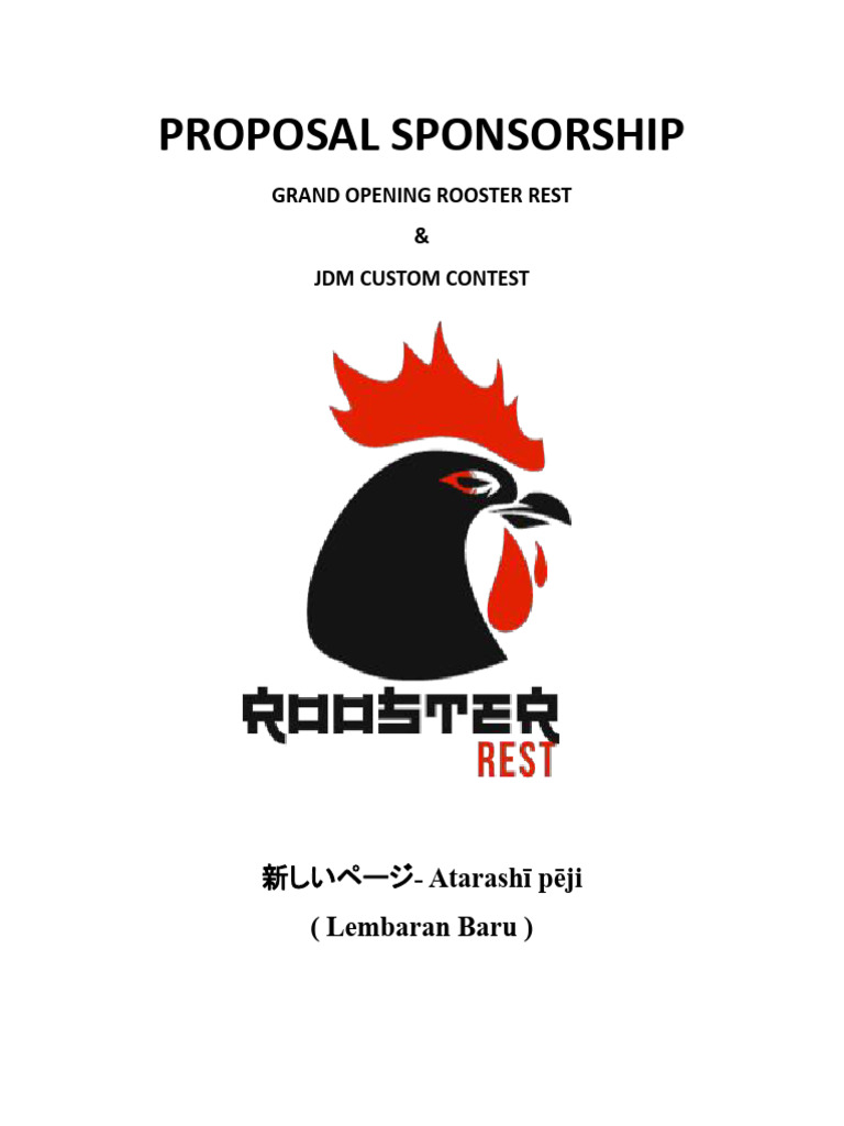 Grand Opening Rooster Rest | PDF