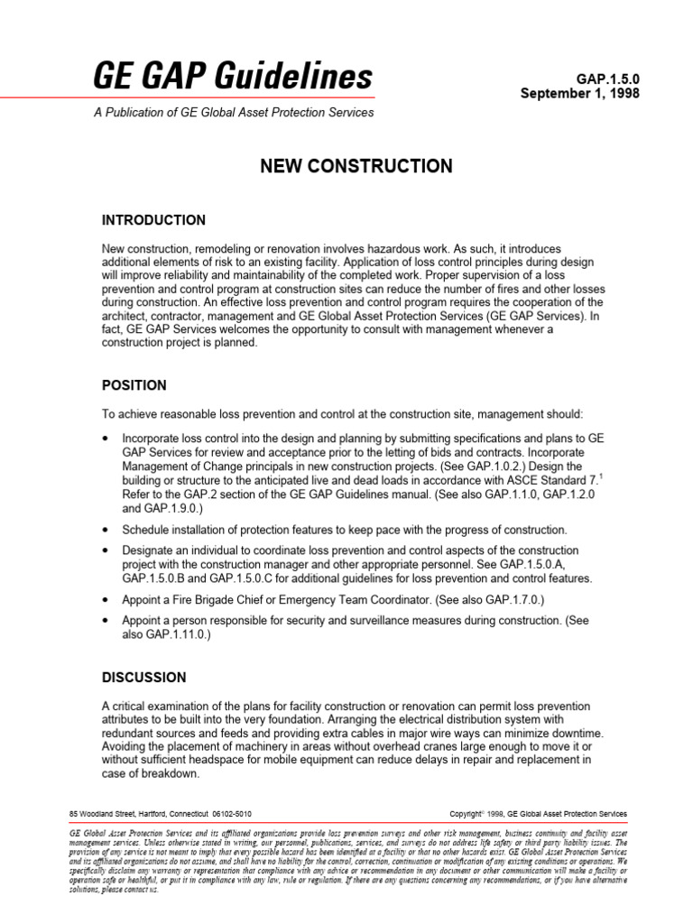 New Construction (Ge Gap) | Download Free PDF | Fires | Safety