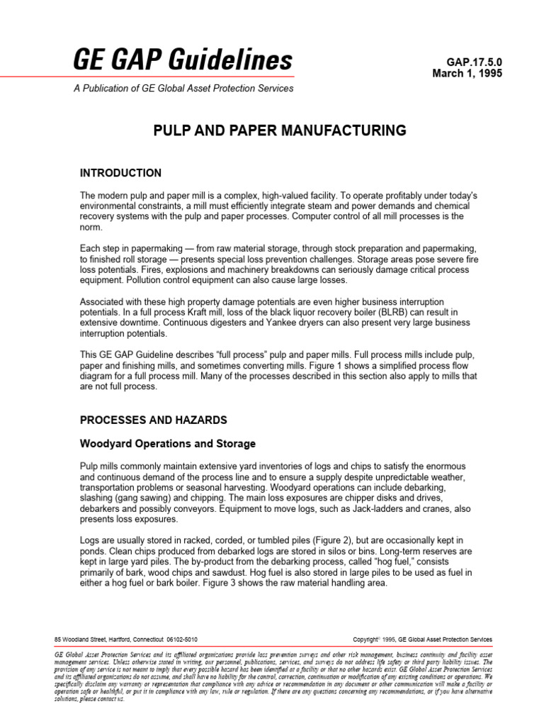 Pulp and Paper Manufacturing (Ge Gap) | PDF | Pulp (Paper) | Cogeneration