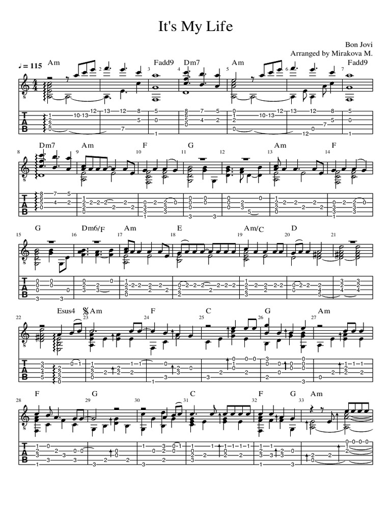 Its My Life Free | PDF | Songs Written | Singles (Music)