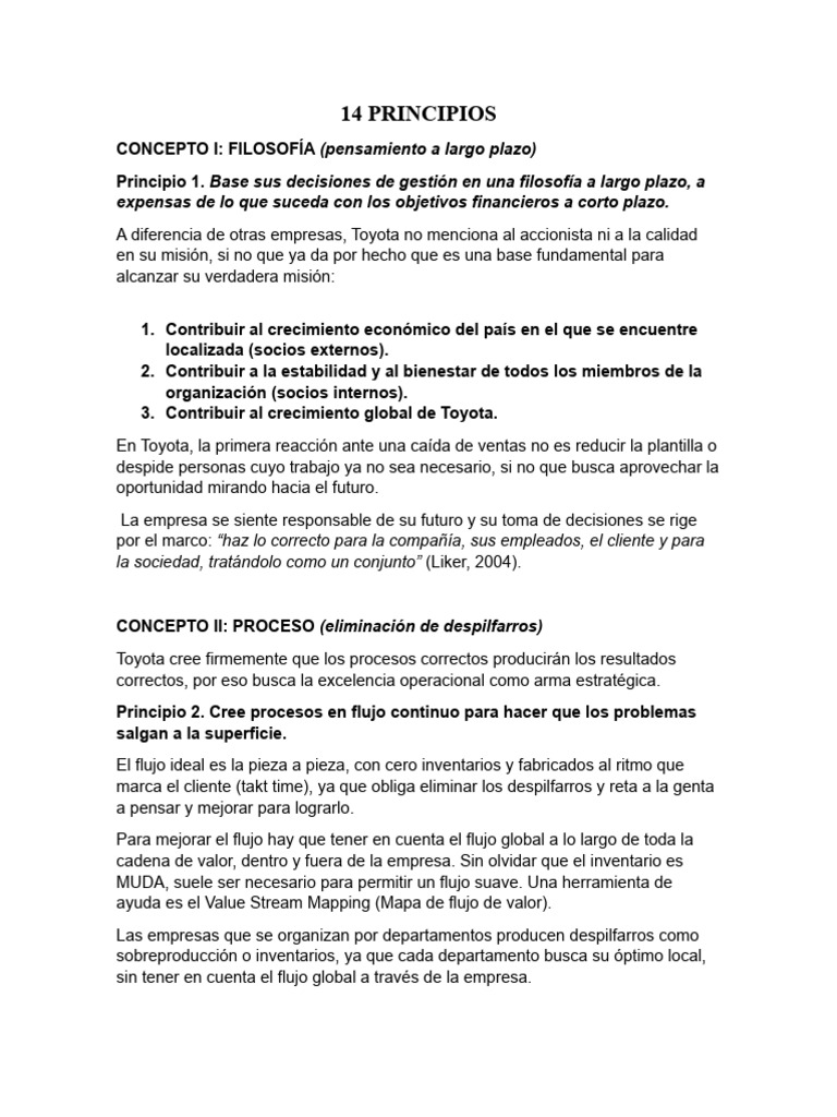 14 Principios | PDF | Business | Negocios económicos